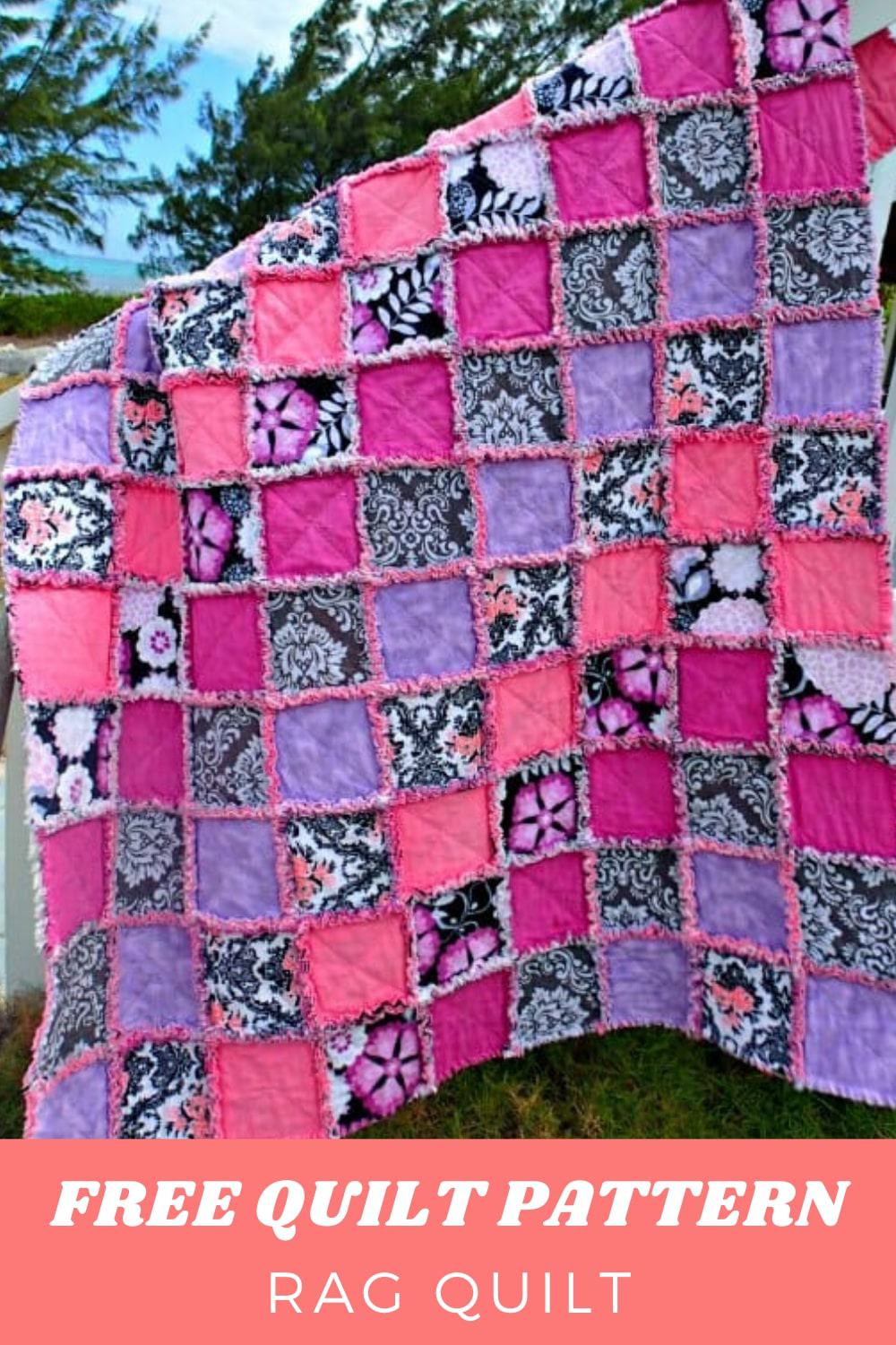 Free Quilt Pattern: Rag Quilt - I Love Quilting Forever