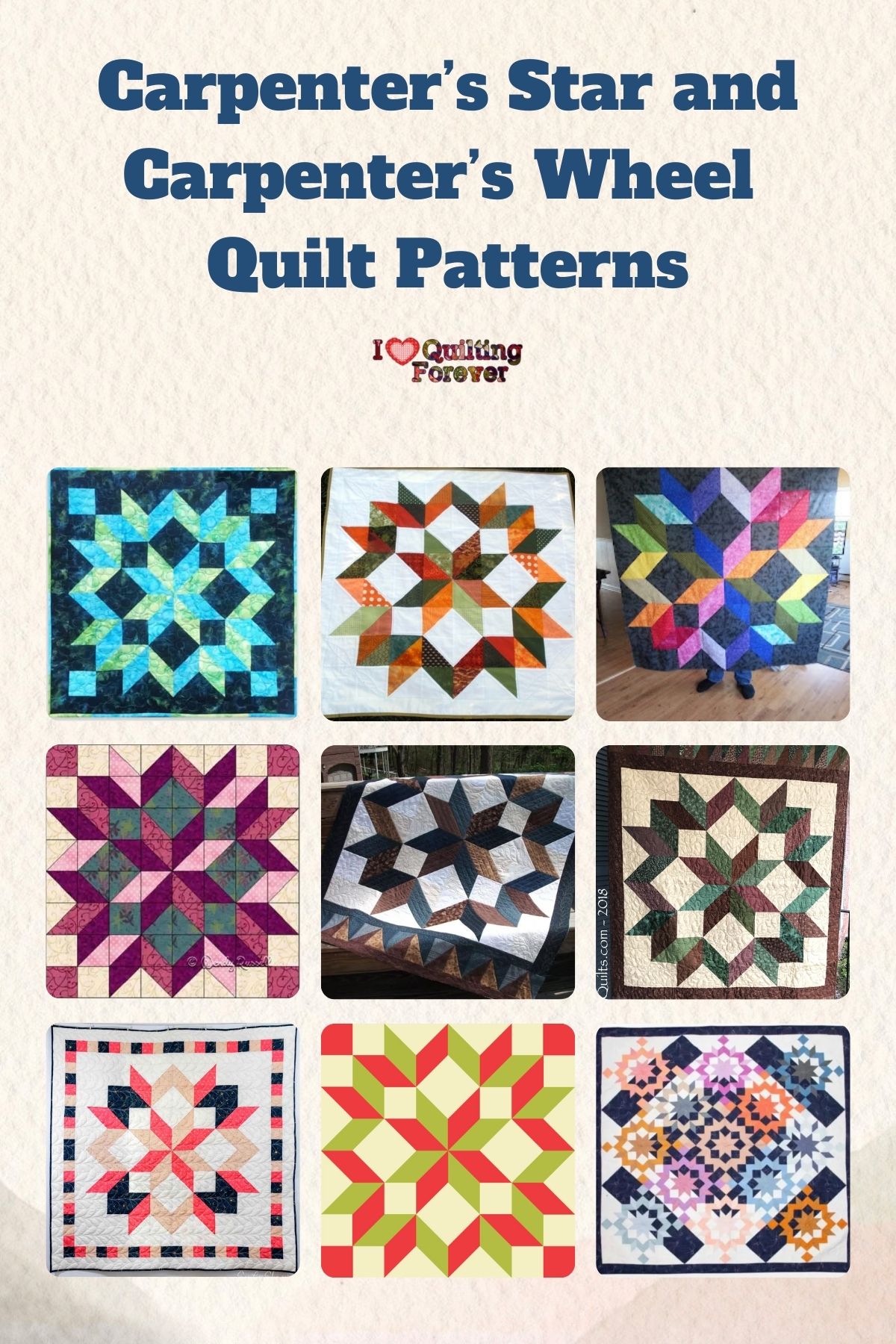Top 8 Free Carpenter’s Star and Carpenter’s Wheel Quilt Patterns (+7 Bonus Patterns For Sale ...