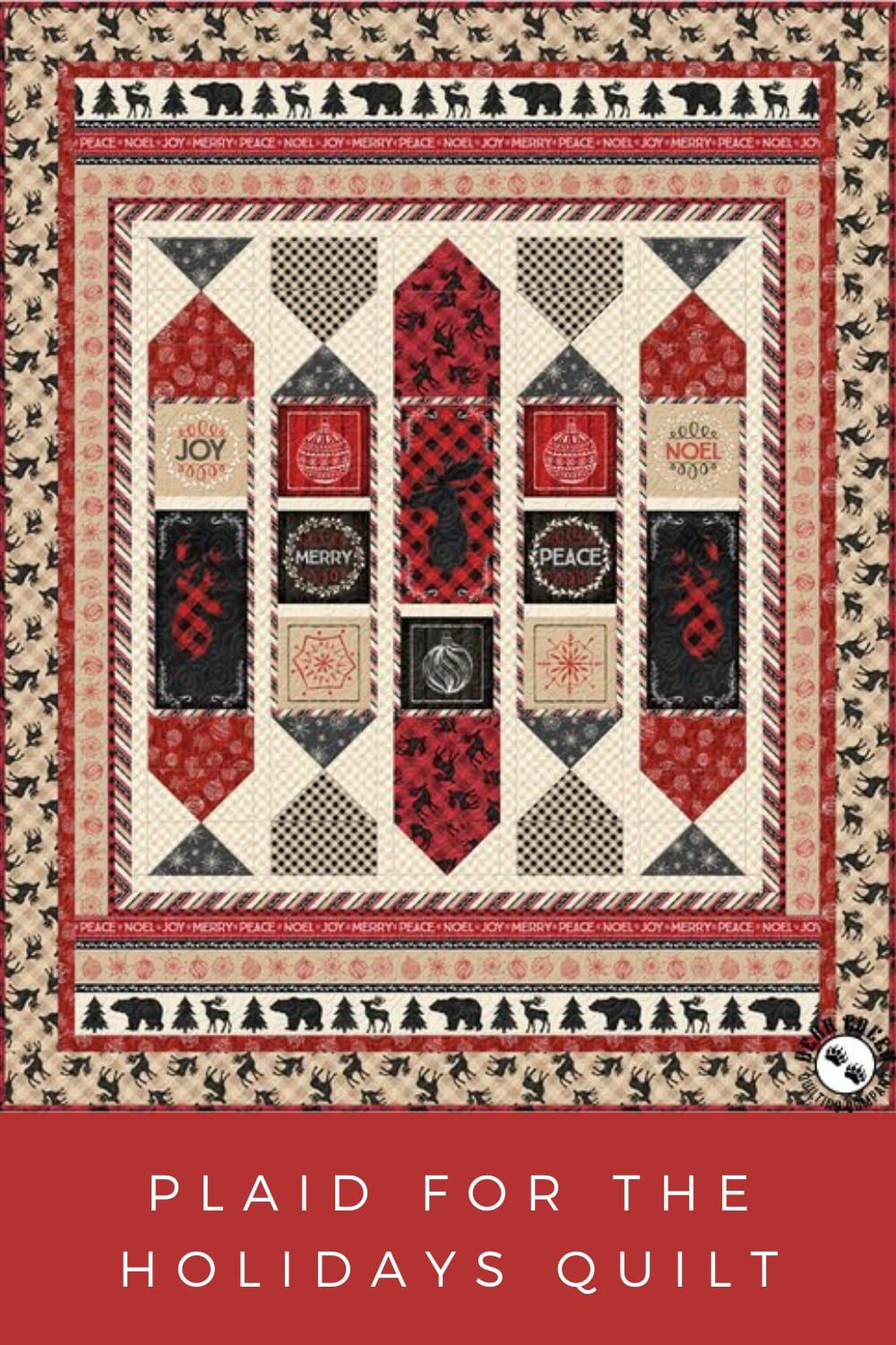 Free Quilt Pattern: Plaid For The Holidays - I Love Quilting Forever