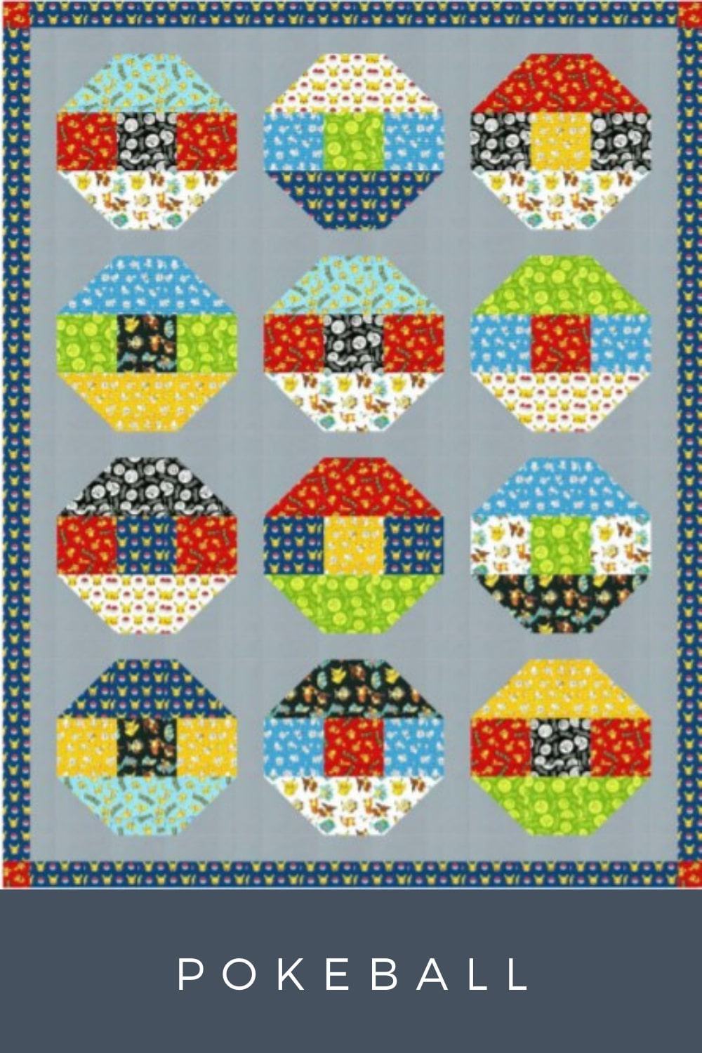Free Quilt Pattern: Pokeball - I Love Quilting Forever