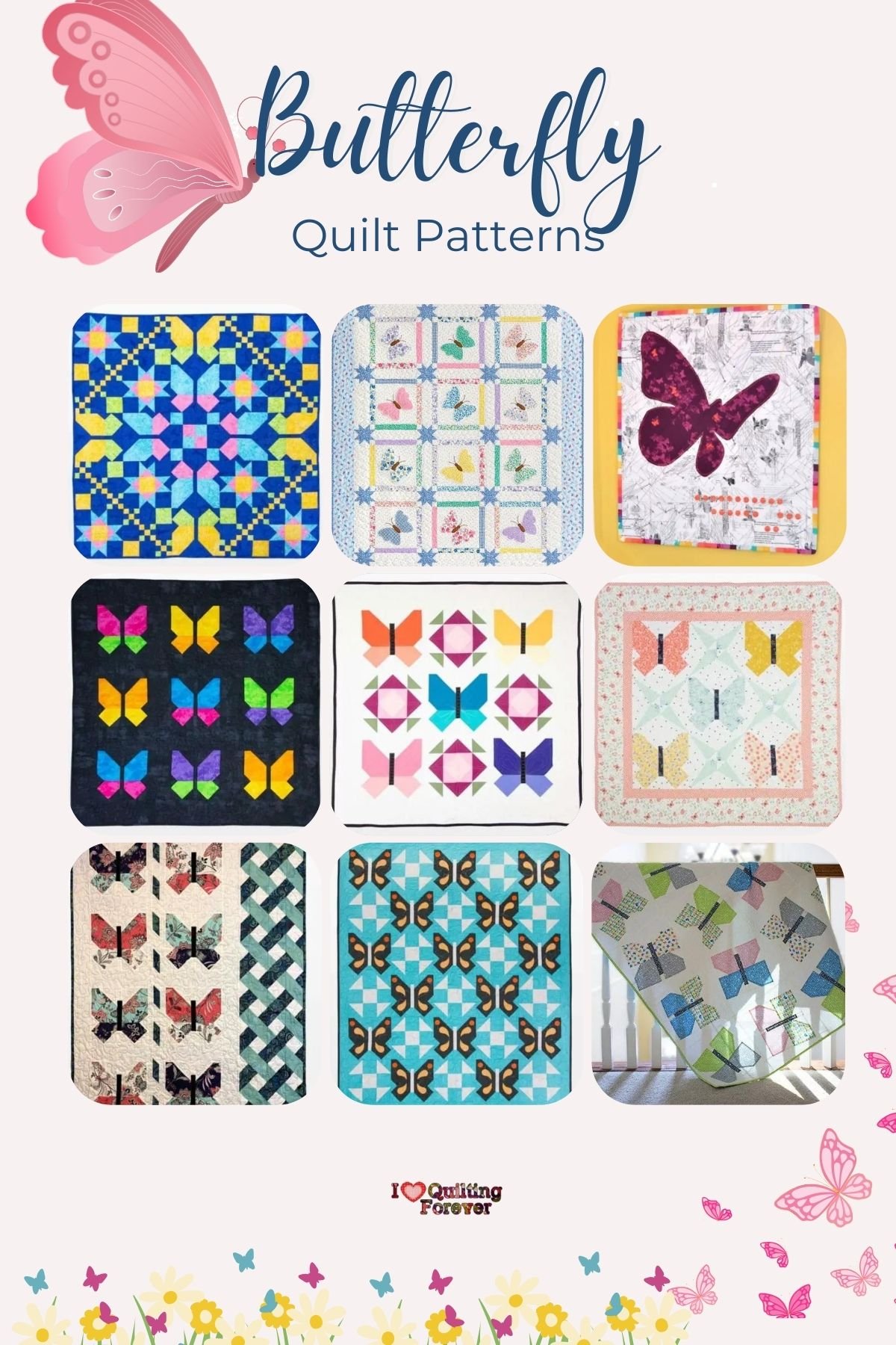 Top 20 Free Butterfly Quilt Block and Quilt Patterns (+13 Bonus ...