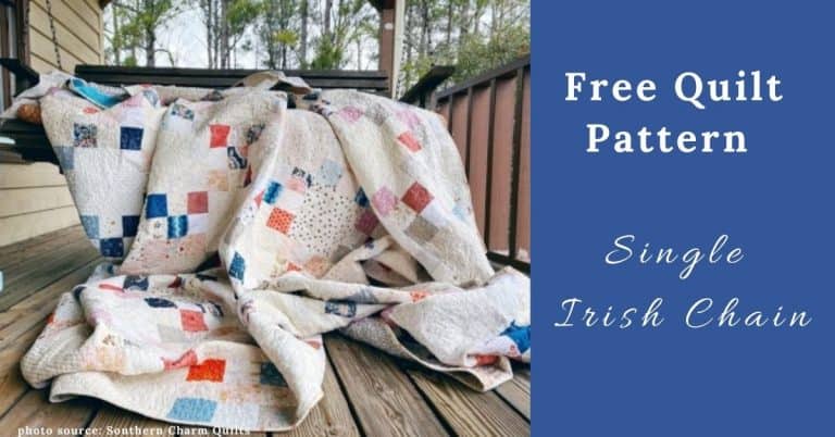 Free Quilt Pattern: Single Irish Chain - I Love Quilting Forever
