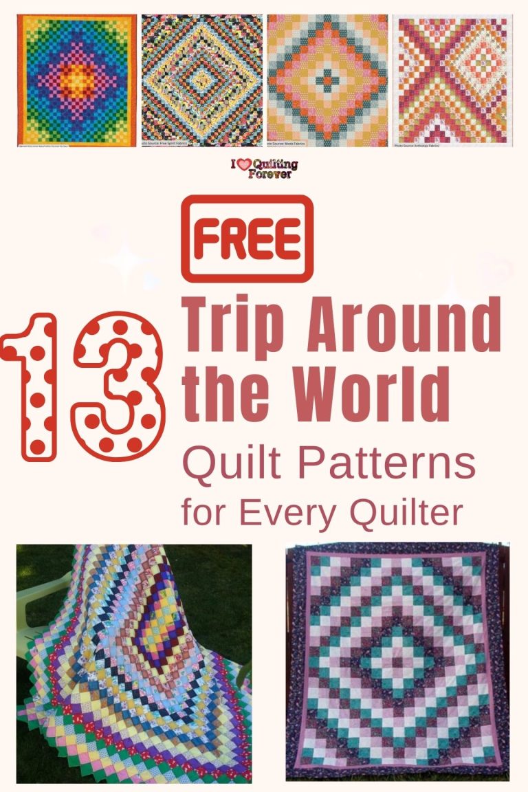 Top 13 Free Trip Around The World Quilt Patterns (+9 Bonus Patterns For ...
