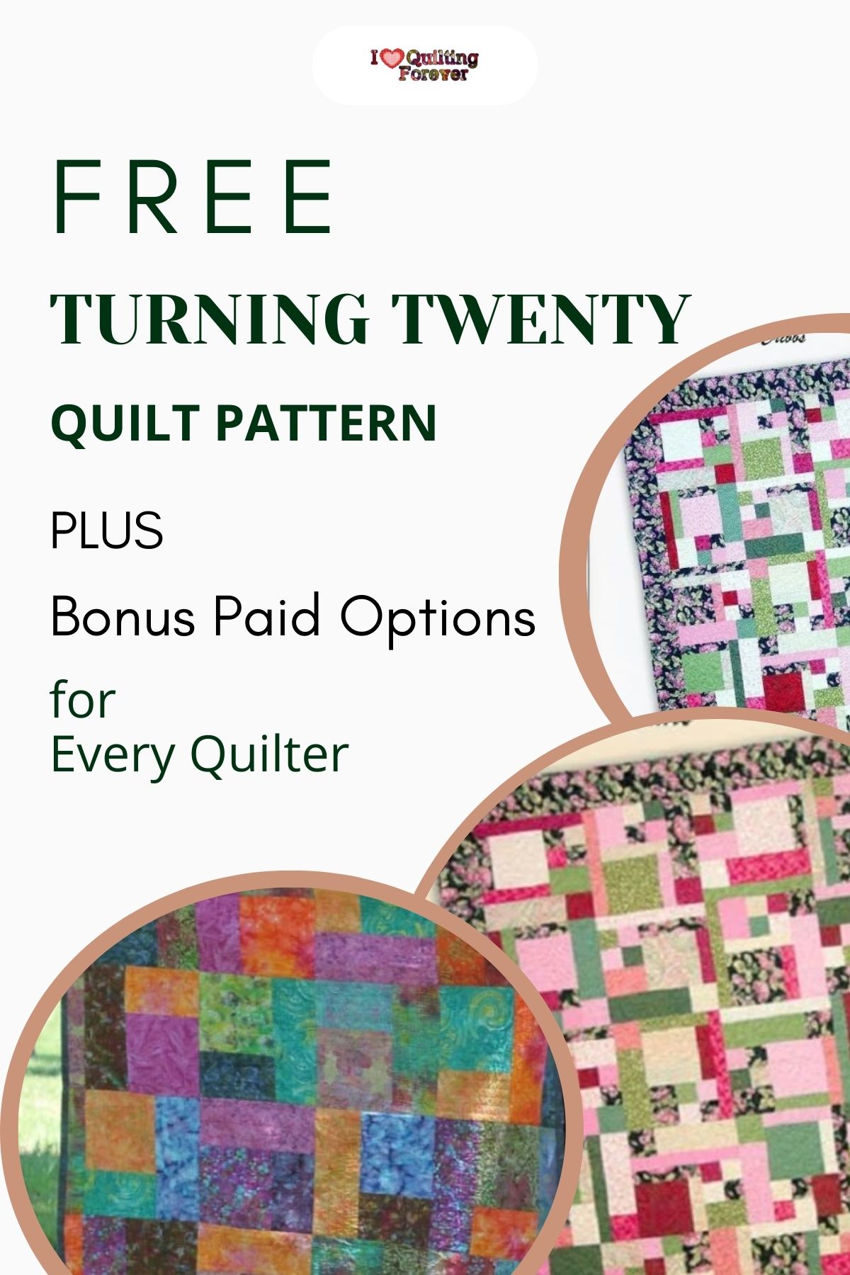 Best Free Turning Twenty Quilt Pattern (+3 Bonus Patterns For Sale) - I Love Quilting Forever