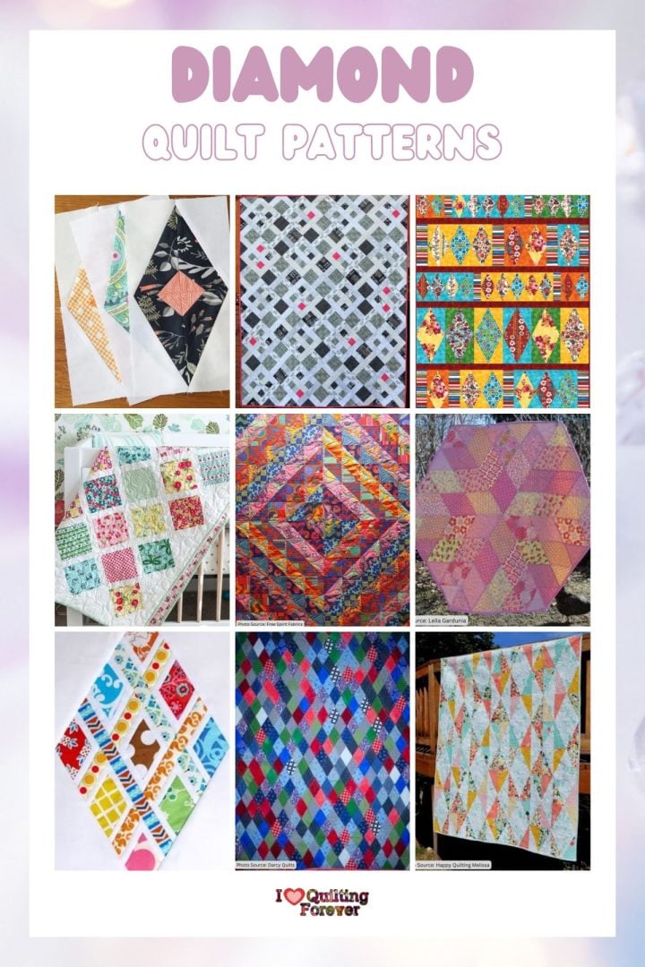Top 10 Free Diamond Quilt Patterns (+7 Bonus Patterns For Sale) - I ...