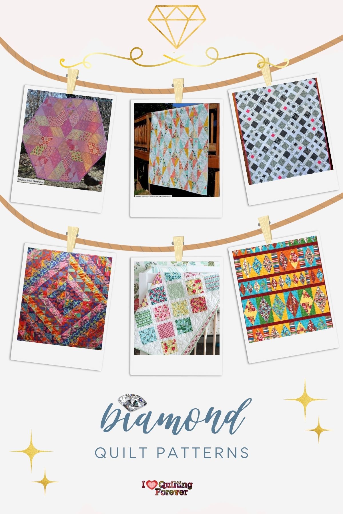 Top 10 Free Diamond Quilt Patterns (+7 Bonus Patterns For Sale) - I ...