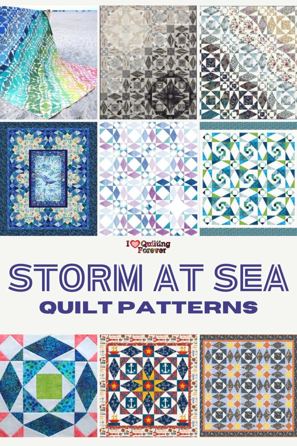 Top 9 Free Storm at Sea Quilt Patterns (+7 Bonus Patterns For Sale) - I ...