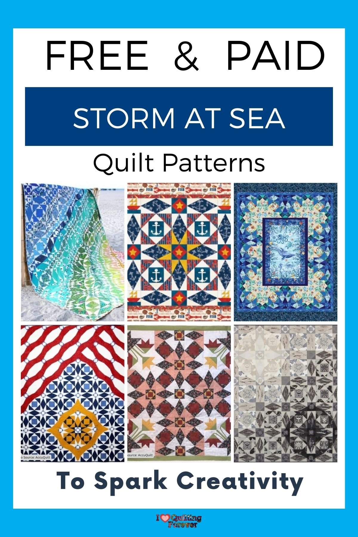 Top 12 Free Storm at Sea Quilt Patterns (+10 Bonus Patterns For Sale ...