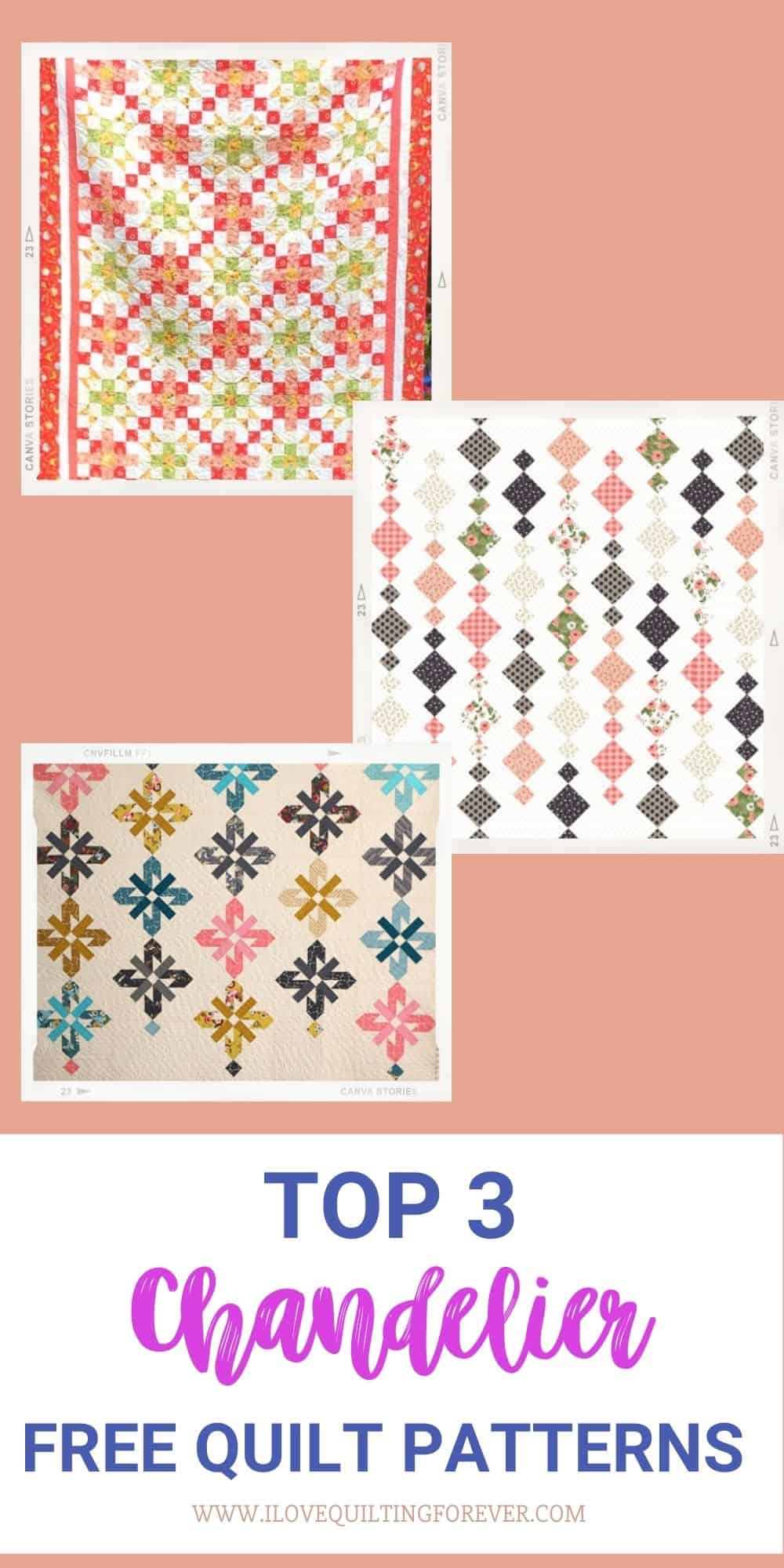 Top 6 Free Chandelier Quilt Patterns - I Love Quilting Forever