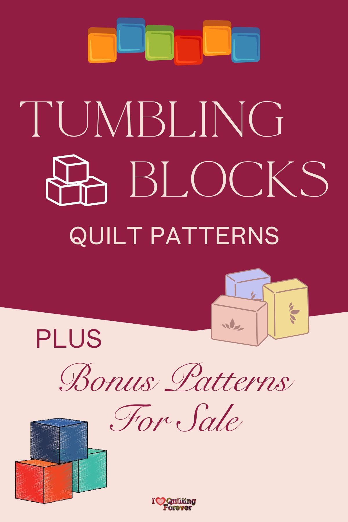 Top 12 Free Tumbling Blocks Quilt Patterns (+8 Bonus Patterns For Sale ...