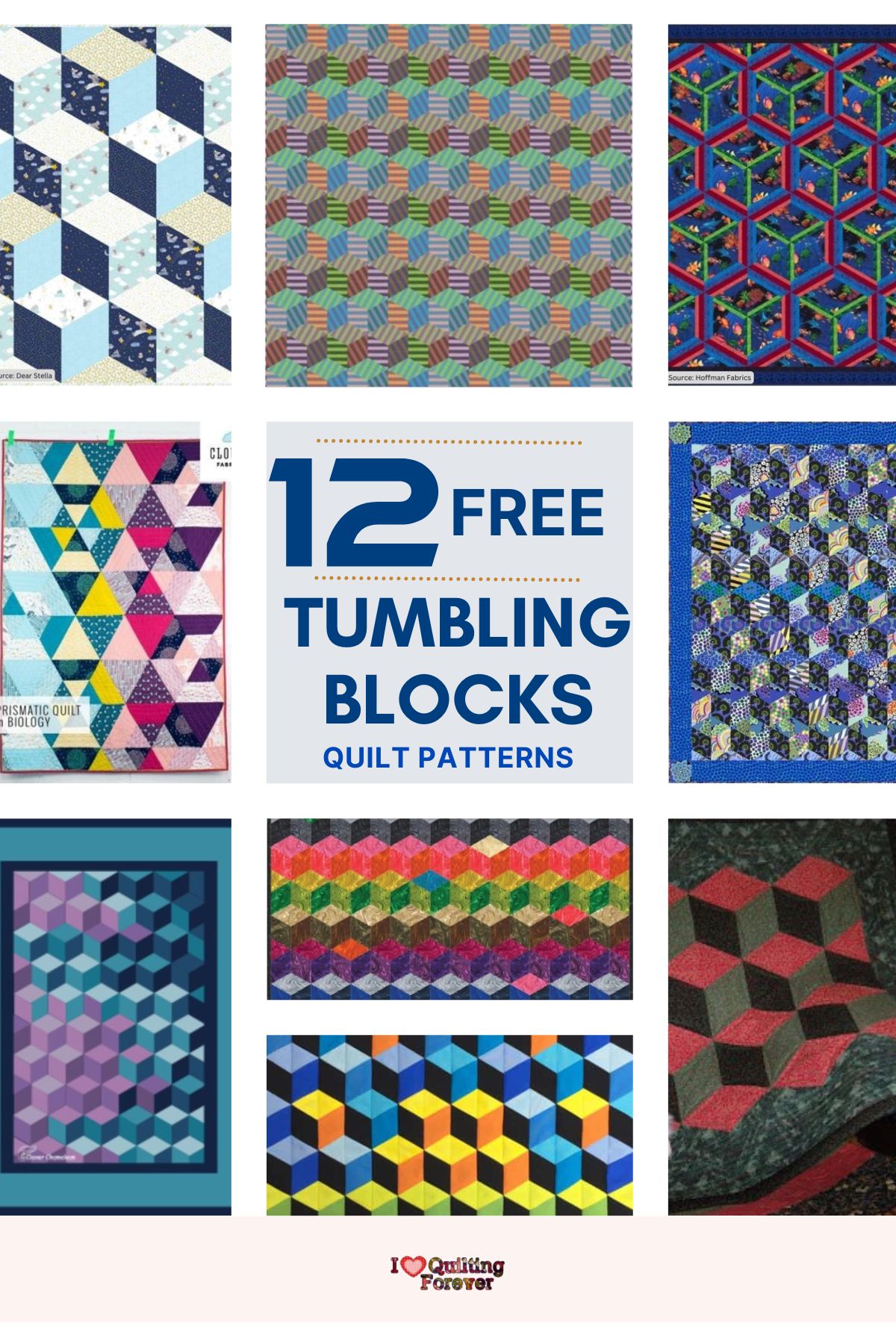 Top 12 Free Tumbling Blocks Quilt Patterns (+8 Bonus Patterns For Sale ...