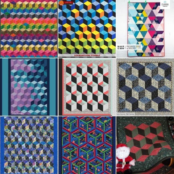Top 12 Free Tumbling Blocks Quilt Patterns (+8 Bonus Patterns For Sale ...