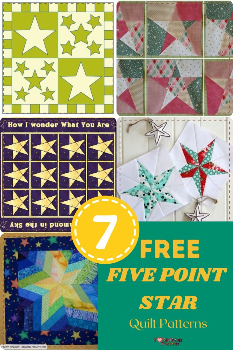 Top 7 Free 5 Point Star Quilt Patterns (+7 Bonus Patterns For Sale) - I ...