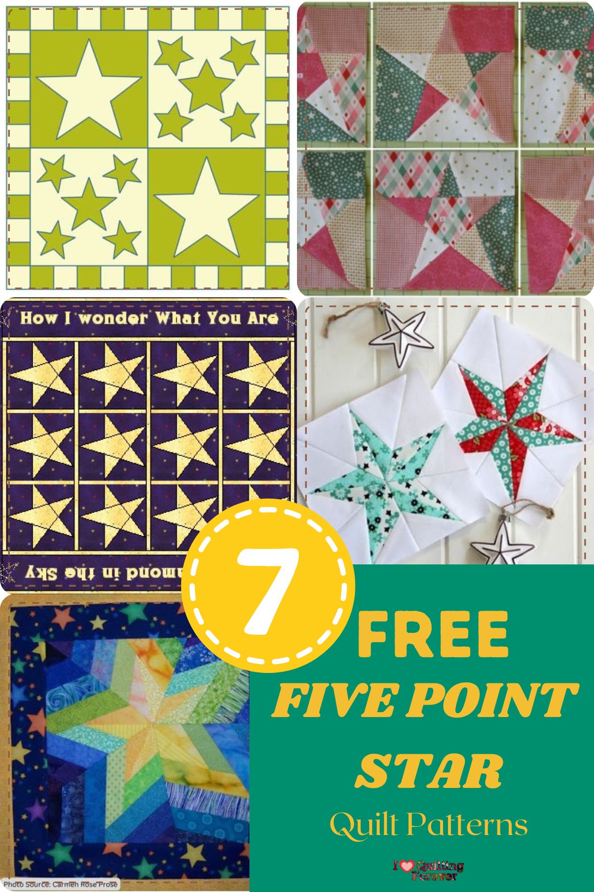 Top 7 Free 5 Point Star Quilt Patterns (+7 Bonus Patterns For Sale) - I ...