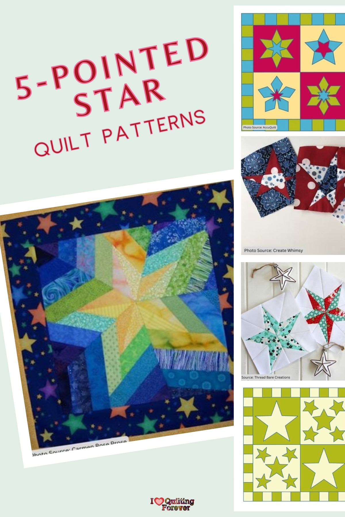 Top 7 Free 5 Point Star Quilt Patterns (+7 Bonus Patterns For Sale) - I ...
