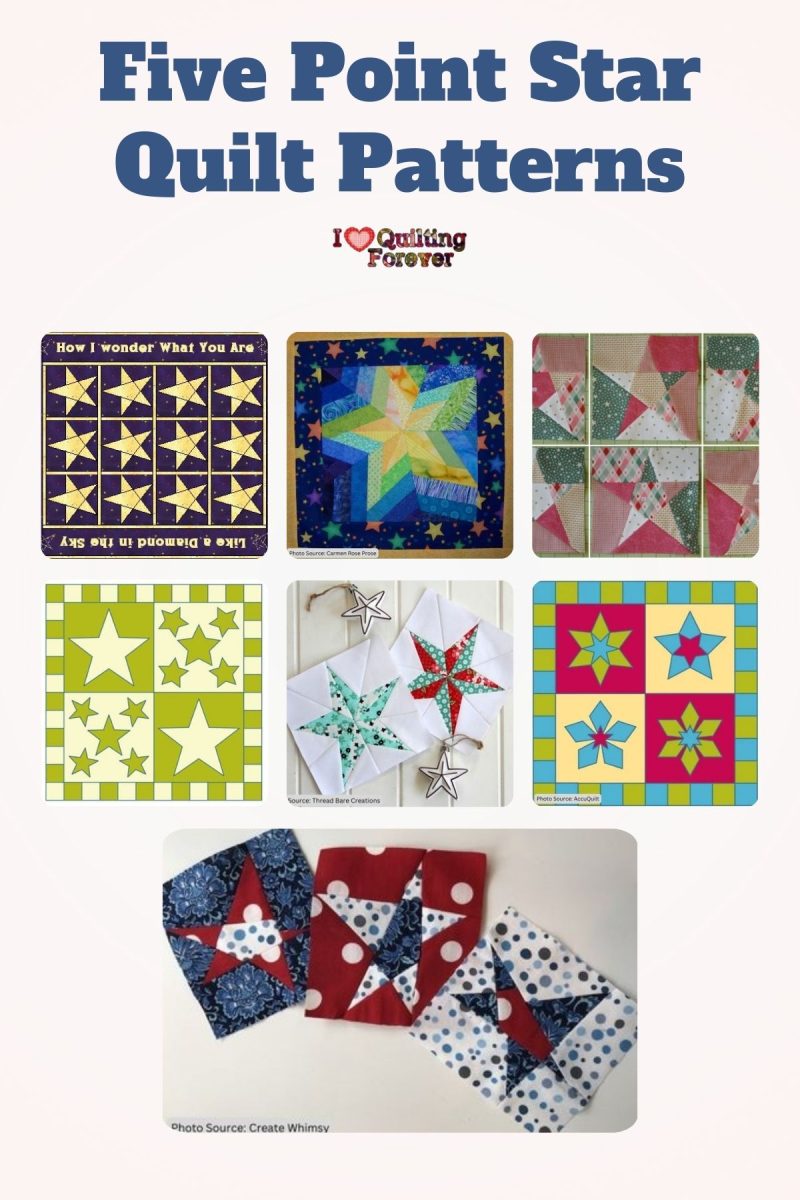 Top 7 Free 5 Point Star Quilt Patterns (+7 Bonus Patterns For Sale) - I ...