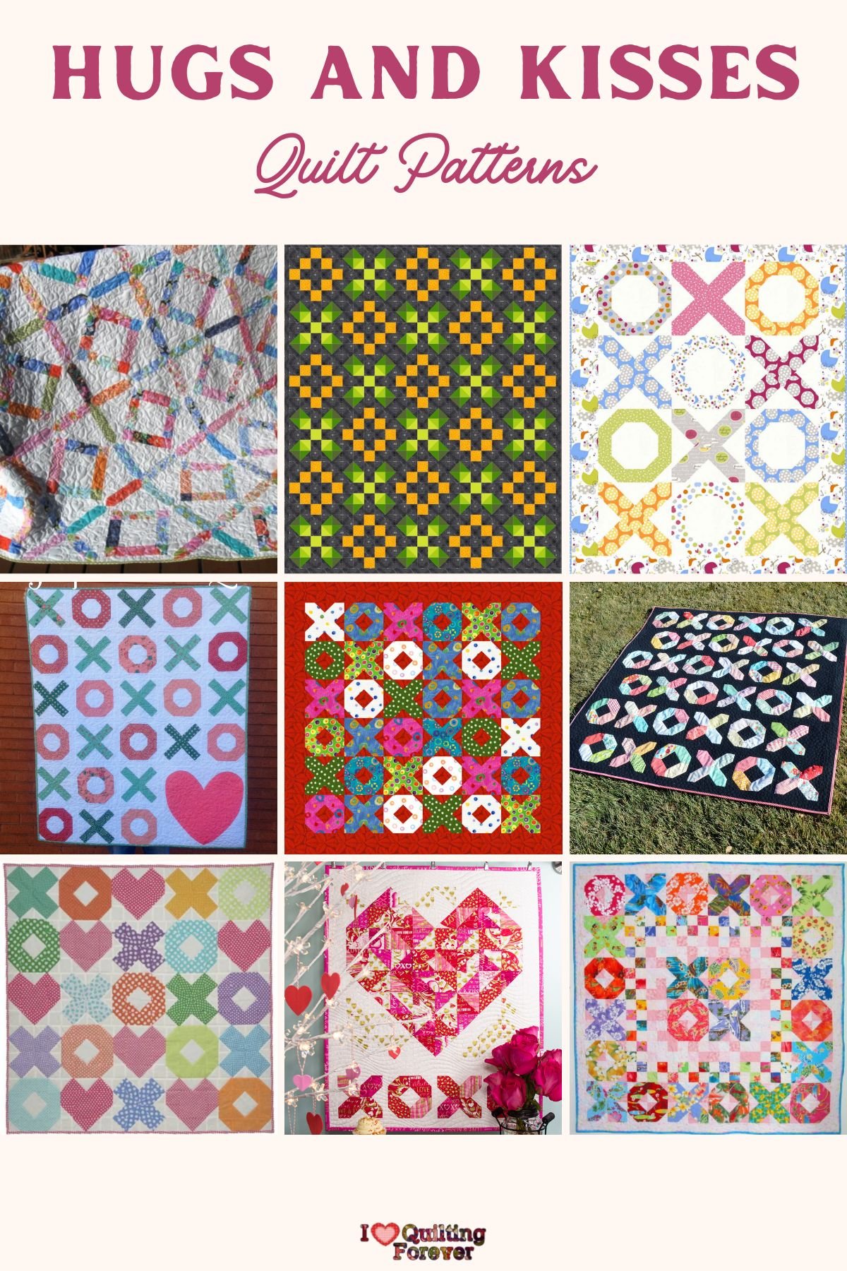 Top 15 Free Hugs and Kisses Quilt Patterns (+7 Bonus Patterns For Sale ...