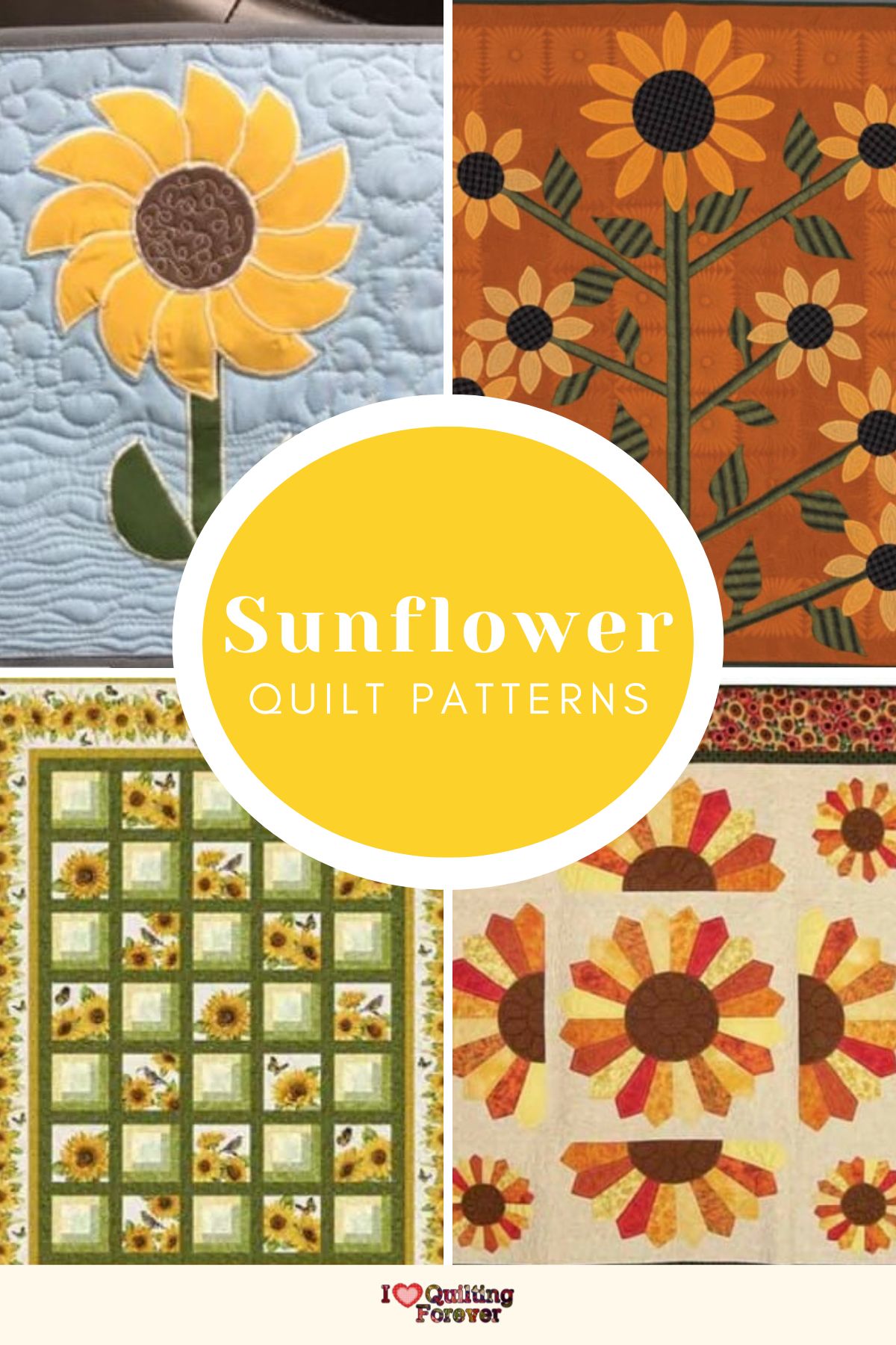 Top 9 Free Sunflower Quilt Patterns (+10 Bonus Patterns For Sale) - I ...
