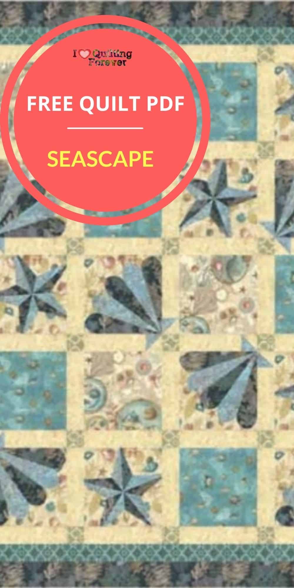Free Quilt Pattern: Seascape - I Love Quilting Forever