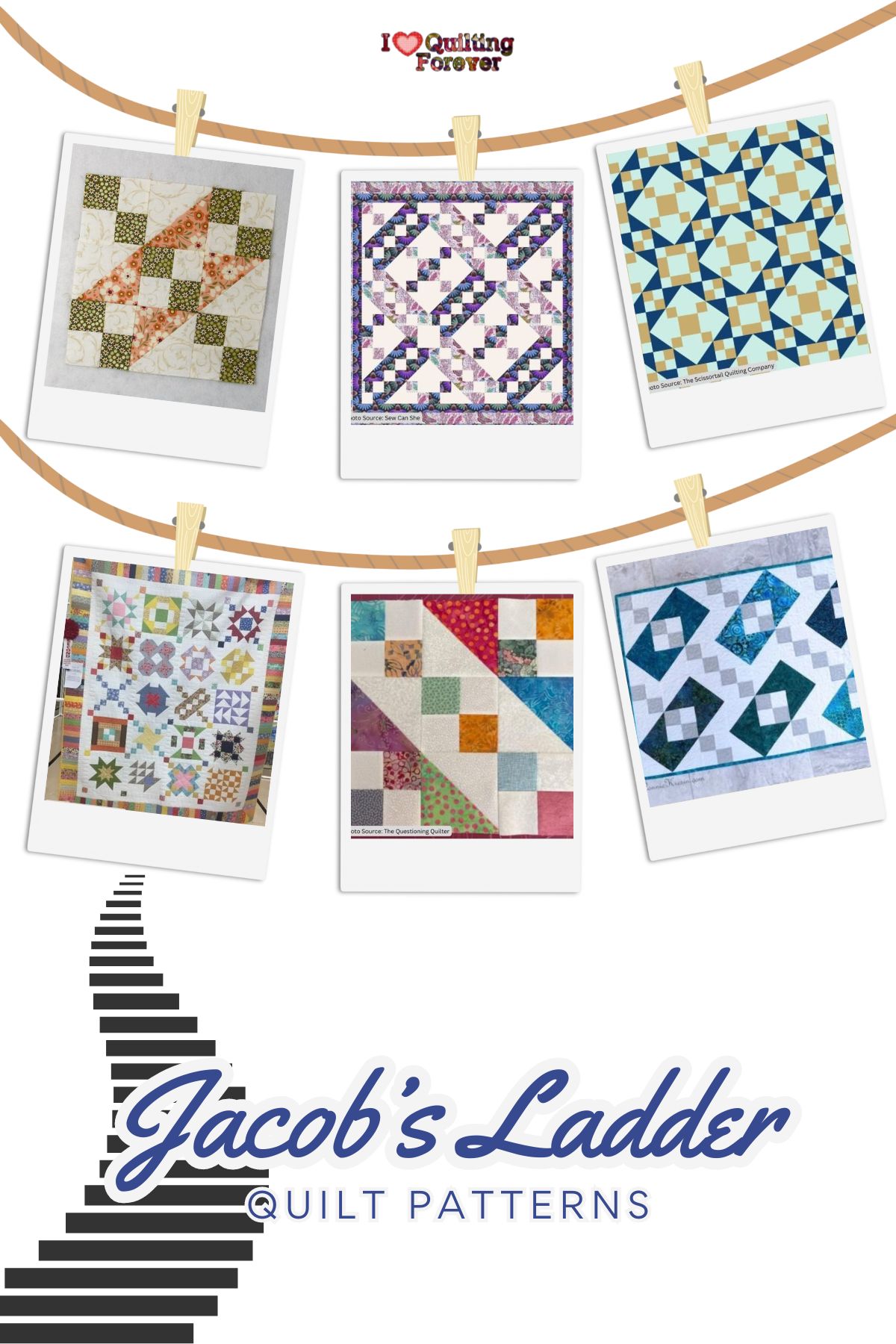 Top 6 Free Jacob's Ladder Quilt Patterns (+5 Bonus Patterns For Sale ...