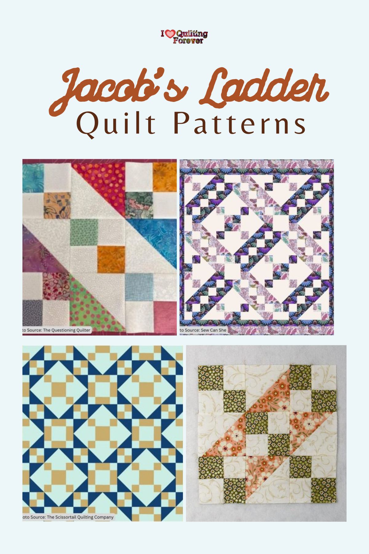 Top 6 Free Jacob's Ladder Quilt Patterns (+5 Bonus Patterns For Sale ...