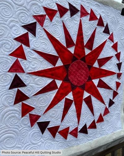 Top 8 Free Mariner's Compass Quilt Patterns (+7 Bonus Patterns For Sale ...