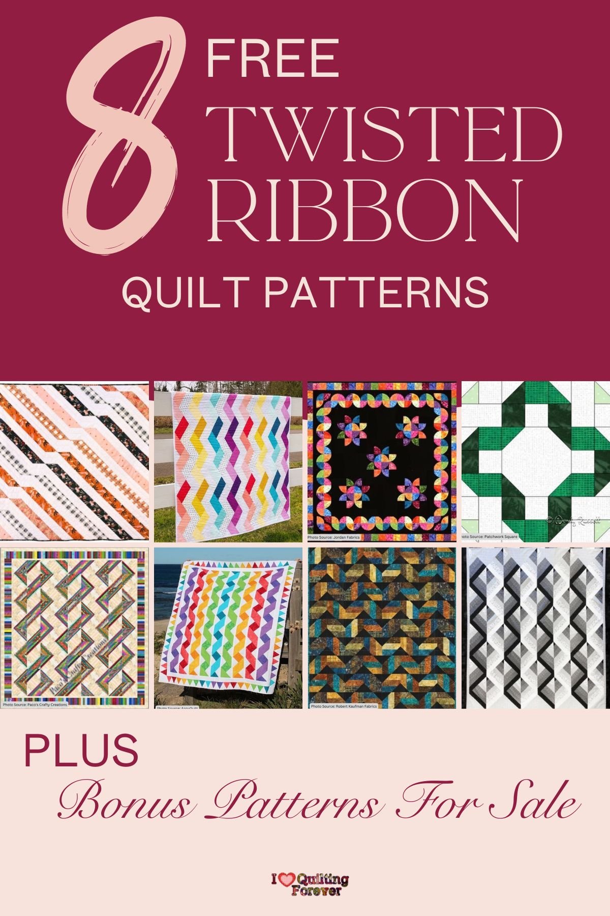 Top 8 Free Twisted Ribbon Quilt Patterns (+10 Bonus Patterns For Sale ...