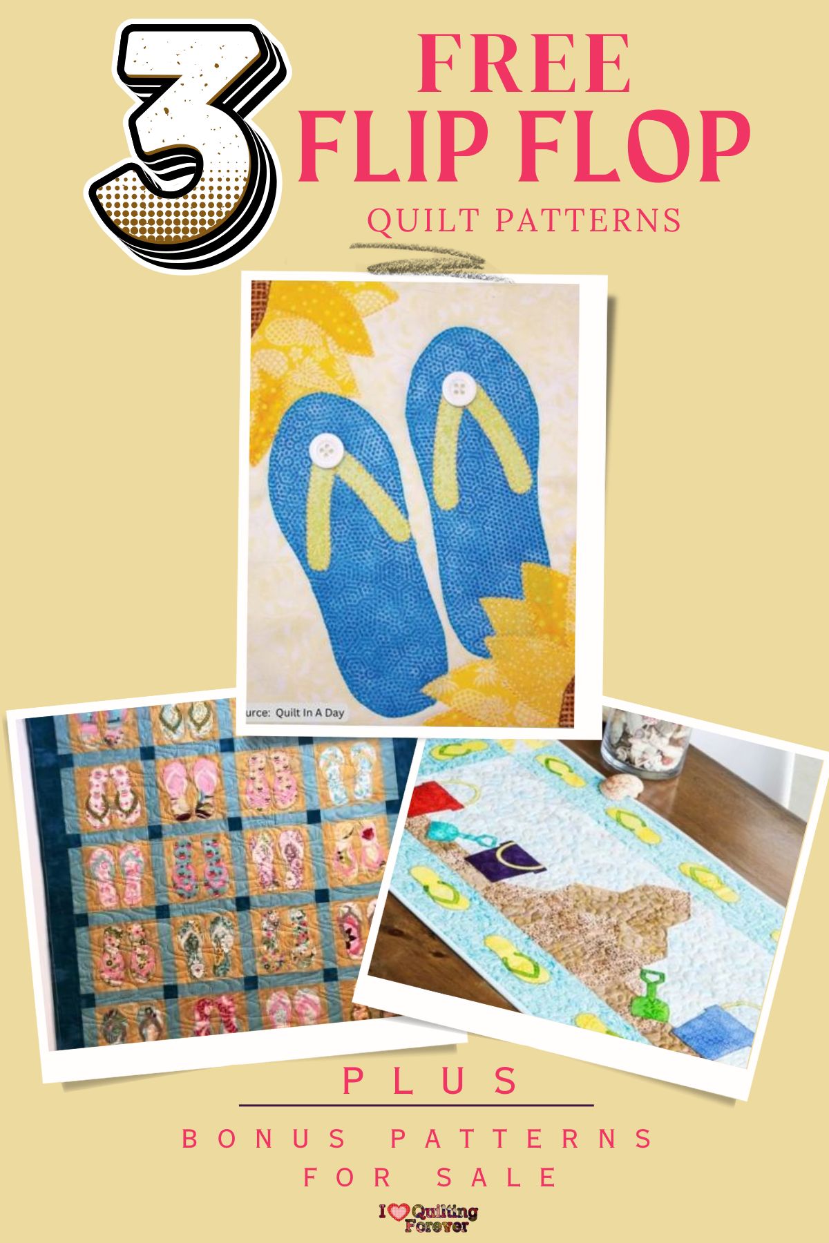Top 3 Free Flip Flop Quilt Patterns (+7 Bonus Patterns For Sale) - I ...