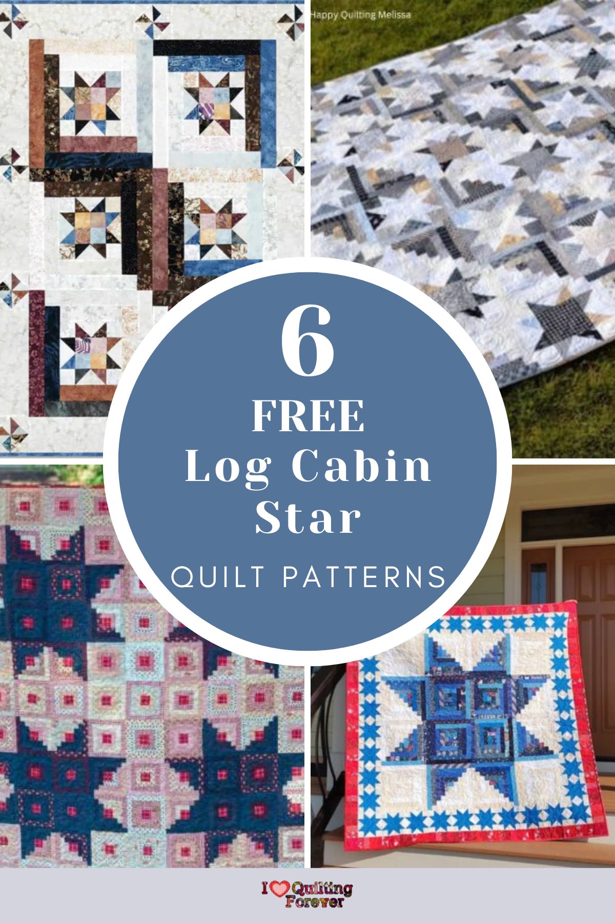 Top 6 Free Log Cabin Star Quilt Patterns (+3 Bonus Patterns For Sale ...