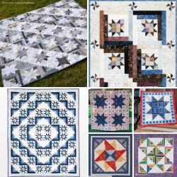 Top 7 Free Log Cabin Star Quilt Patterns (+7 Bonus Patterns For Sale ...