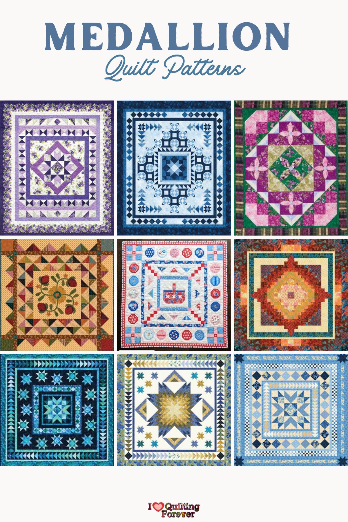 Top 10 Free Medallion Quilt Patterns (+14 Bonus Patterns For Sale) - I ...