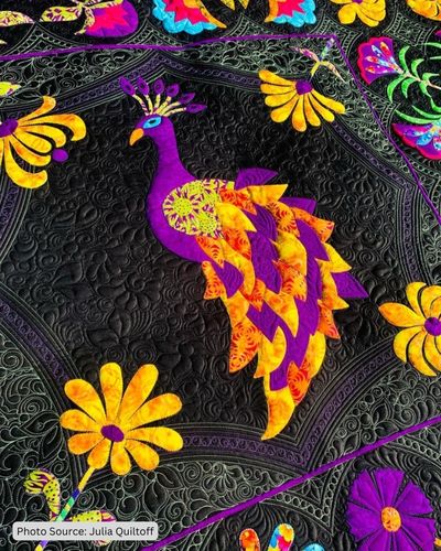 Top 5 Free Peacock Quilt Patterns (+9 Bonus Patterns For Sale) - I Love ...