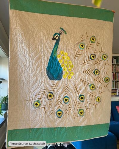 Top 5 Free Peacock Quilt Patterns (+9 Bonus Patterns For Sale) - I Love ...