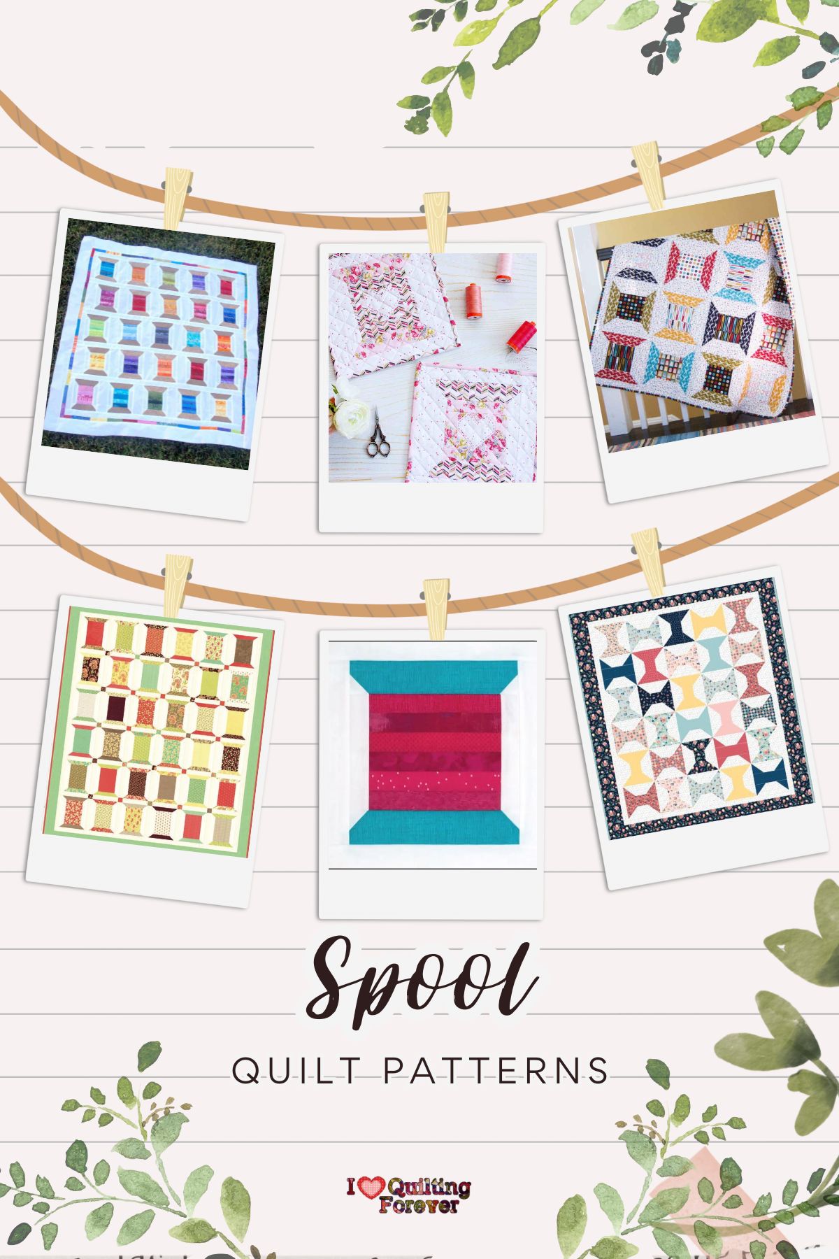 Top 11 Free Spool Quilt Patterns (+7 Bonus Patterns For Sale) - I Love ...