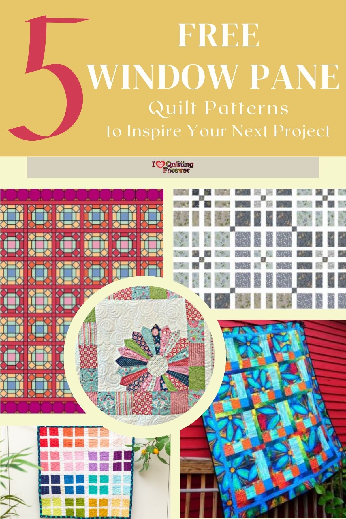 Top 5 Free Window Pane Quilt Patterns (+4 Bonus Patterns For Sale) - I ...