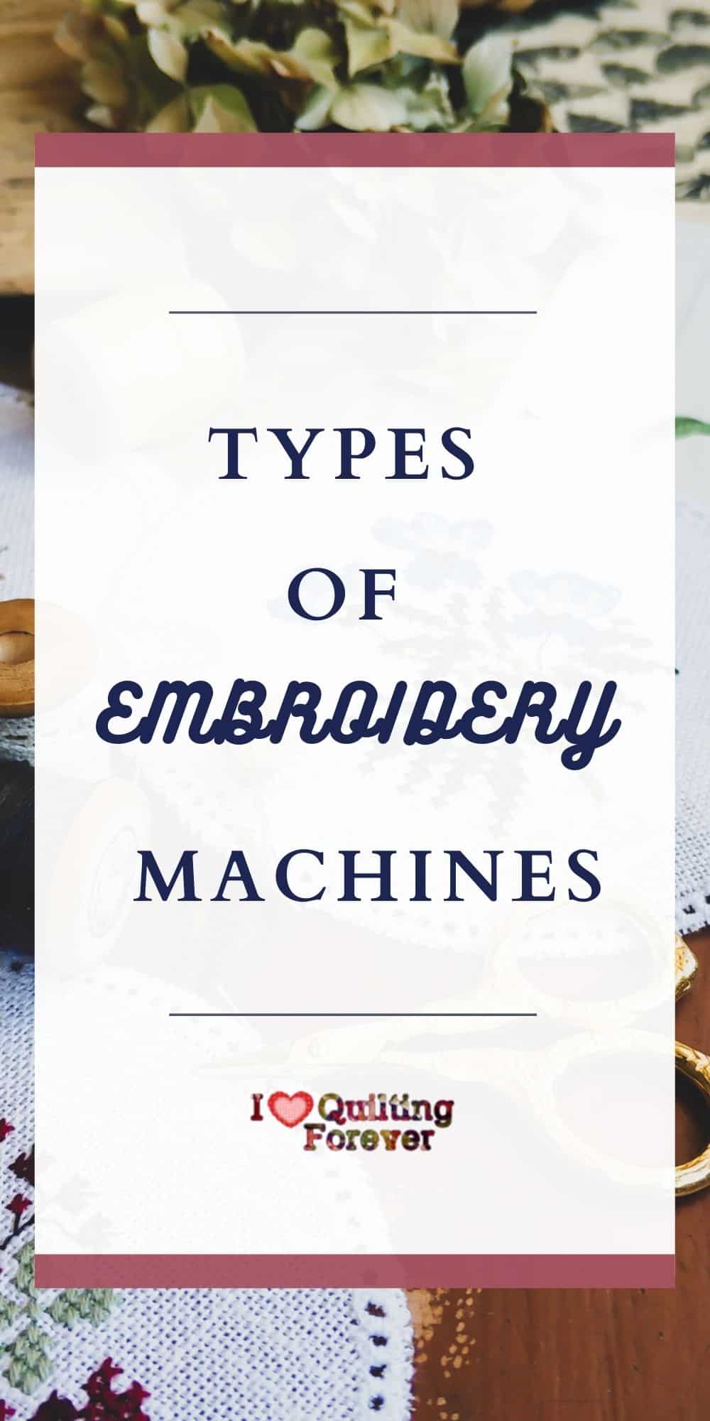 Types of Embroidery Machines | 3 Most Common Types You Must Know - I ...