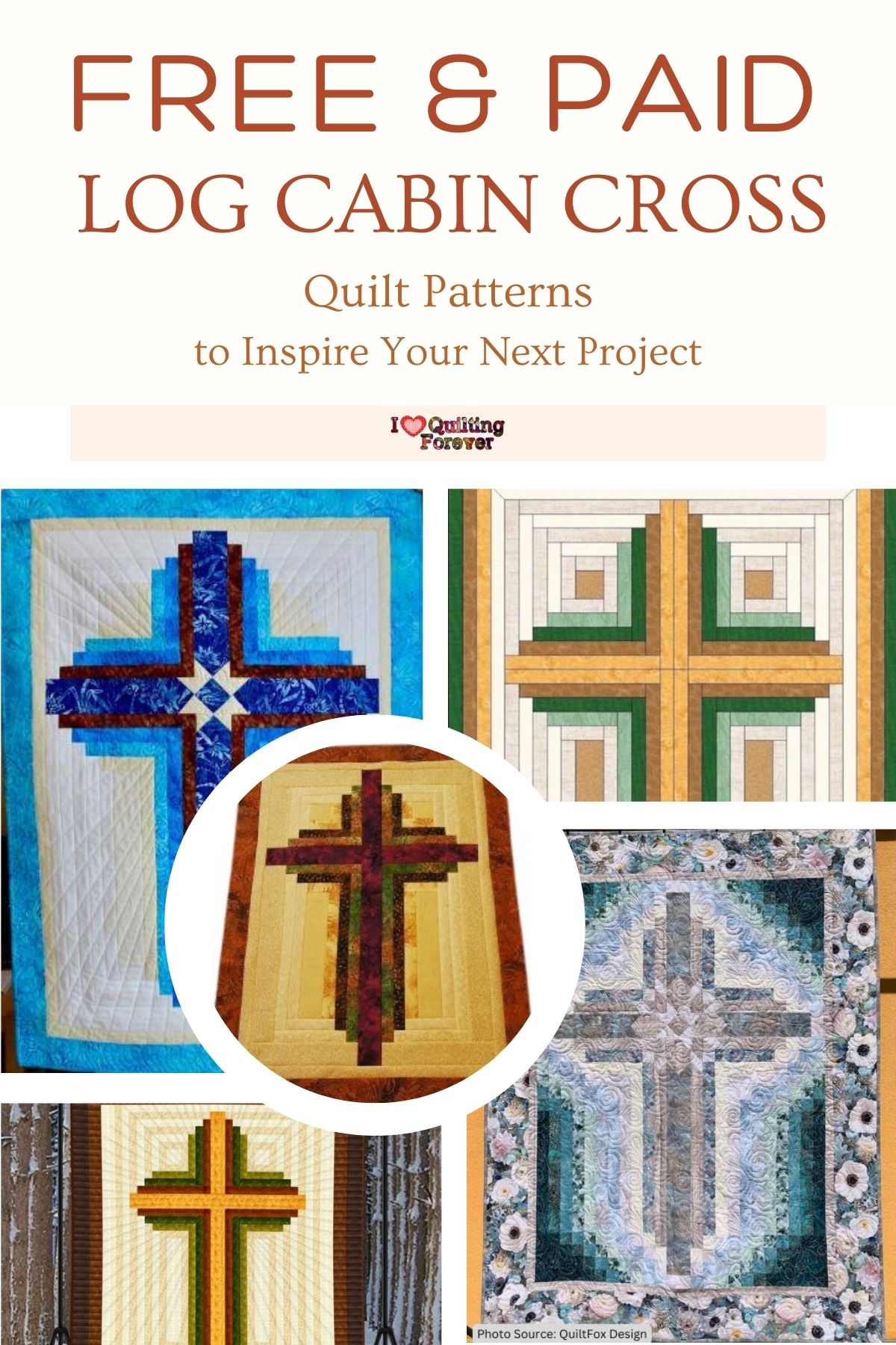 Best Free Log Cabin Cross Quilt Pattern (+7 Bonus Patterns For Sale ...