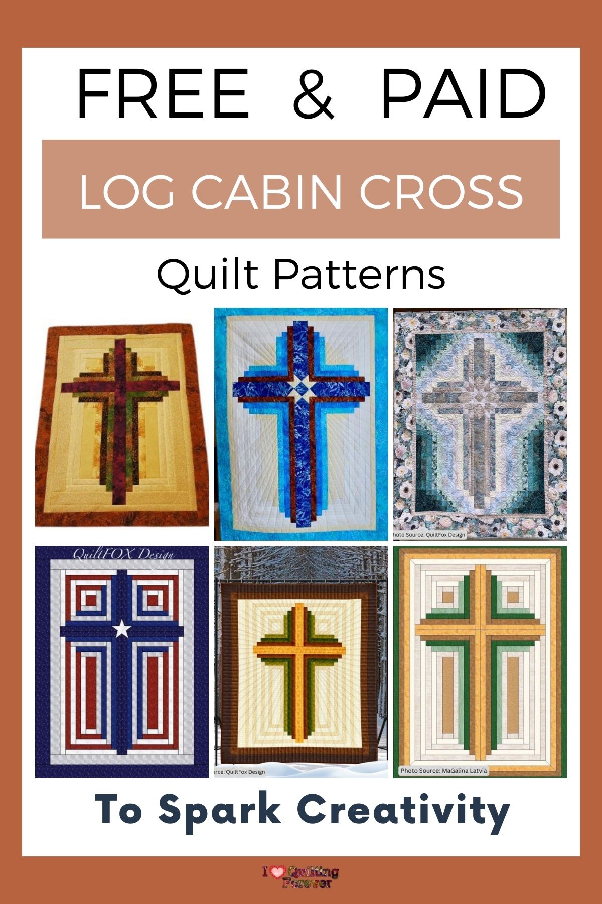 Best Free Log Cabin Cross Quilt Pattern (+7 Bonus Patterns For Sale ...