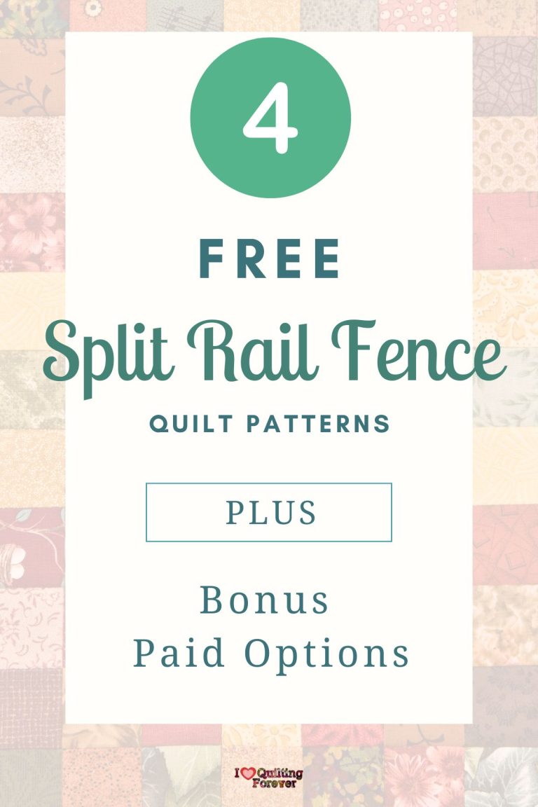Top 4 Free Best Split Rail Fence Quilt Patterns (+6 Bonus Patterns For ...