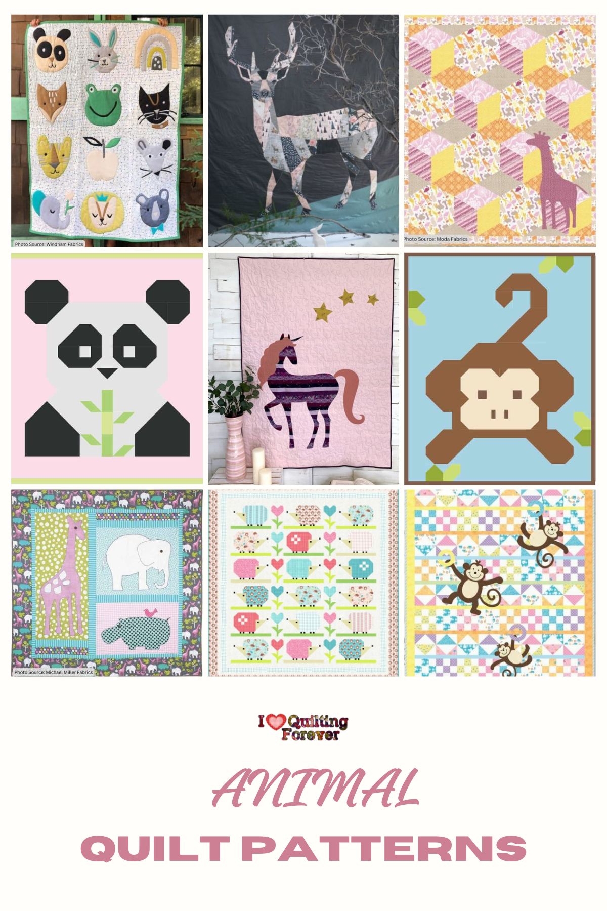 Top 13 Best Animal Quilt Patterns (+7 Bonus Patterns For Sale) - I Love ...