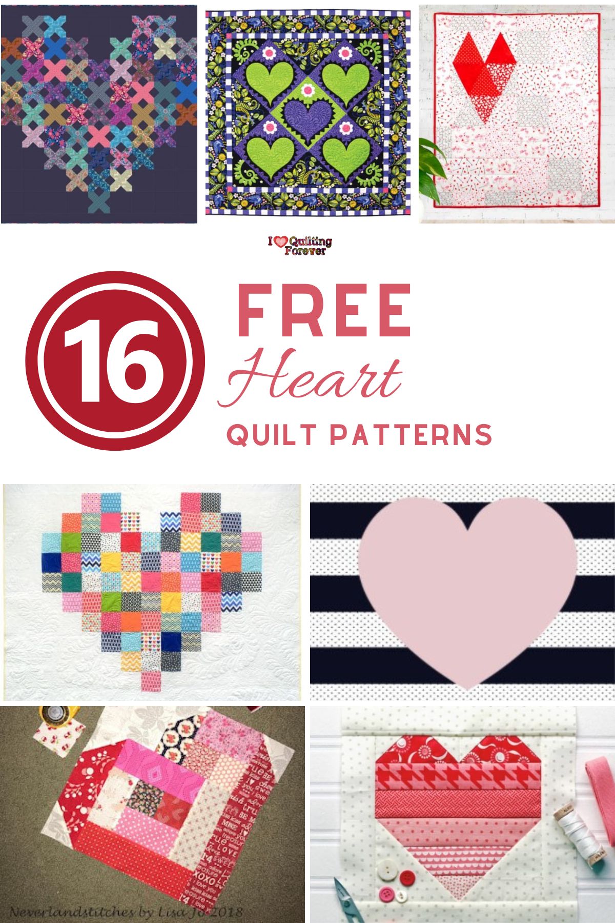 Top 16 Free Heart Quilt Patterns (+10 Bonus Patterns For Sale) - I Love ...