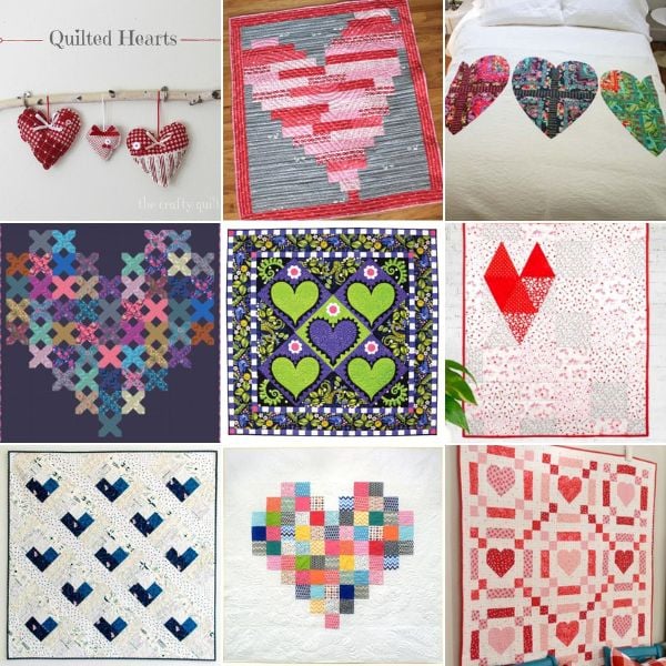 Top 16 Free Heart Quilt Patterns (+10 Bonus Patterns For Sale) - I Love ...