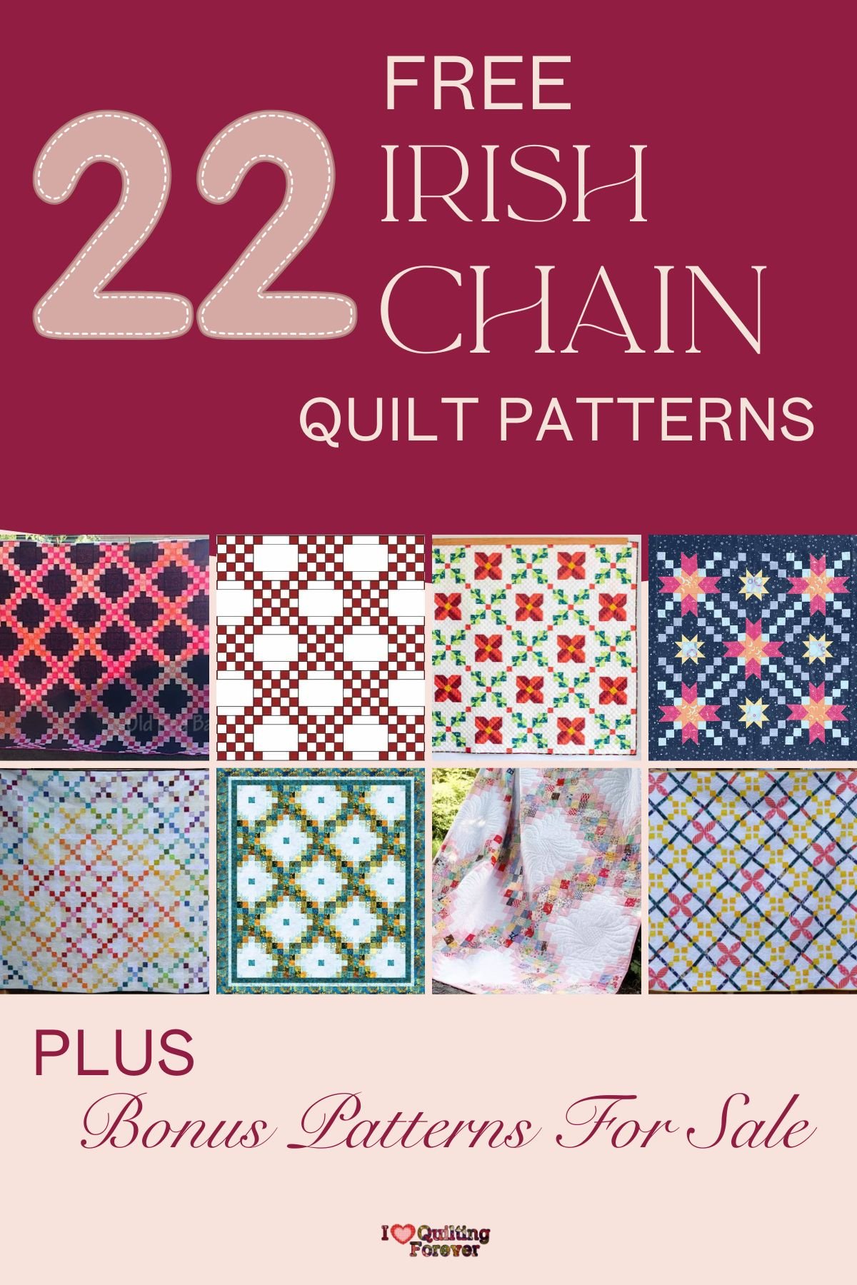 Top 22 Free Irish Chain Quilt Patterns (+9 Bonus Patterns For Sale) - I ...