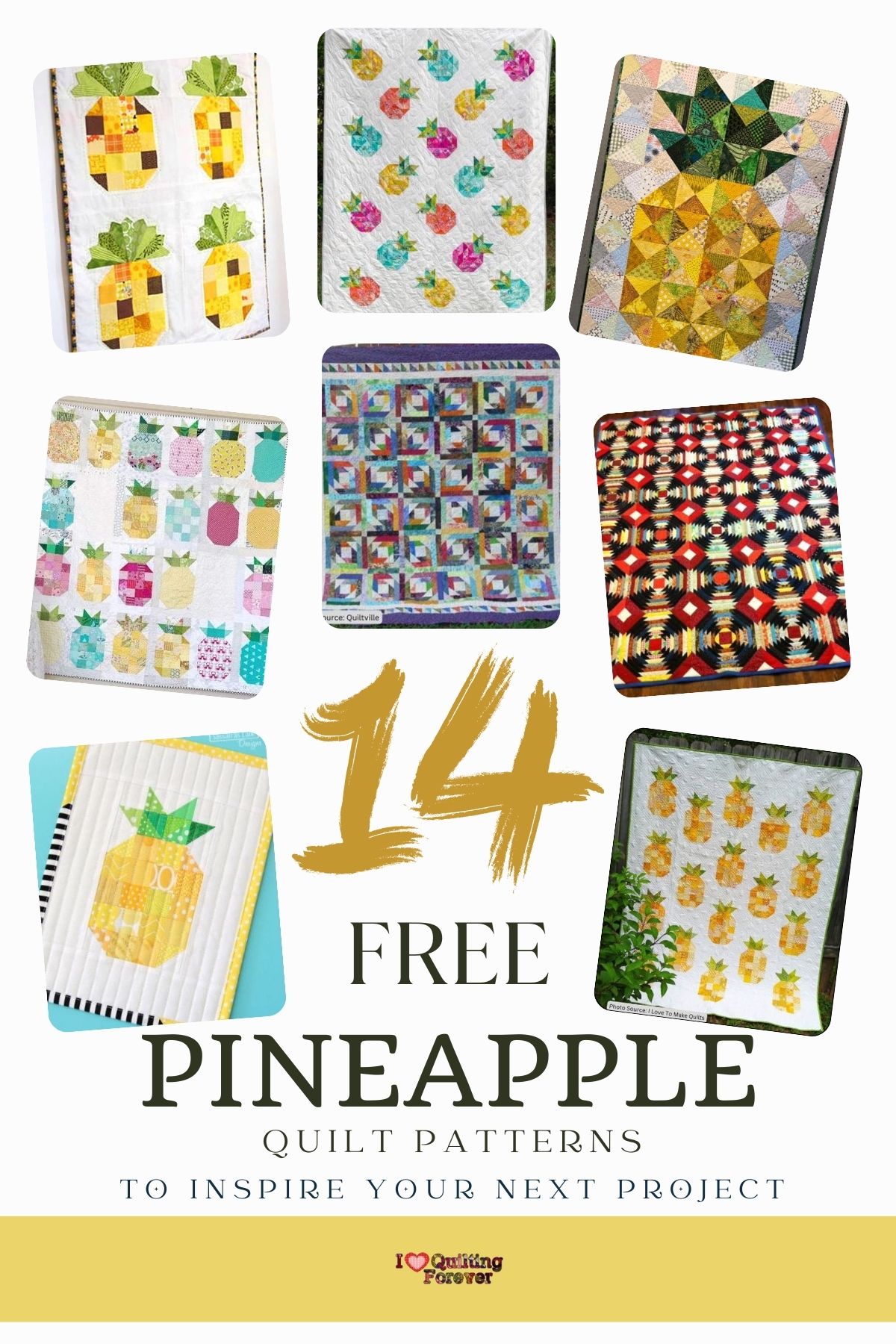 Top 14 Free Pineapple Quilt Patterns (+10 Bonus Patterns For Sale) - I ...