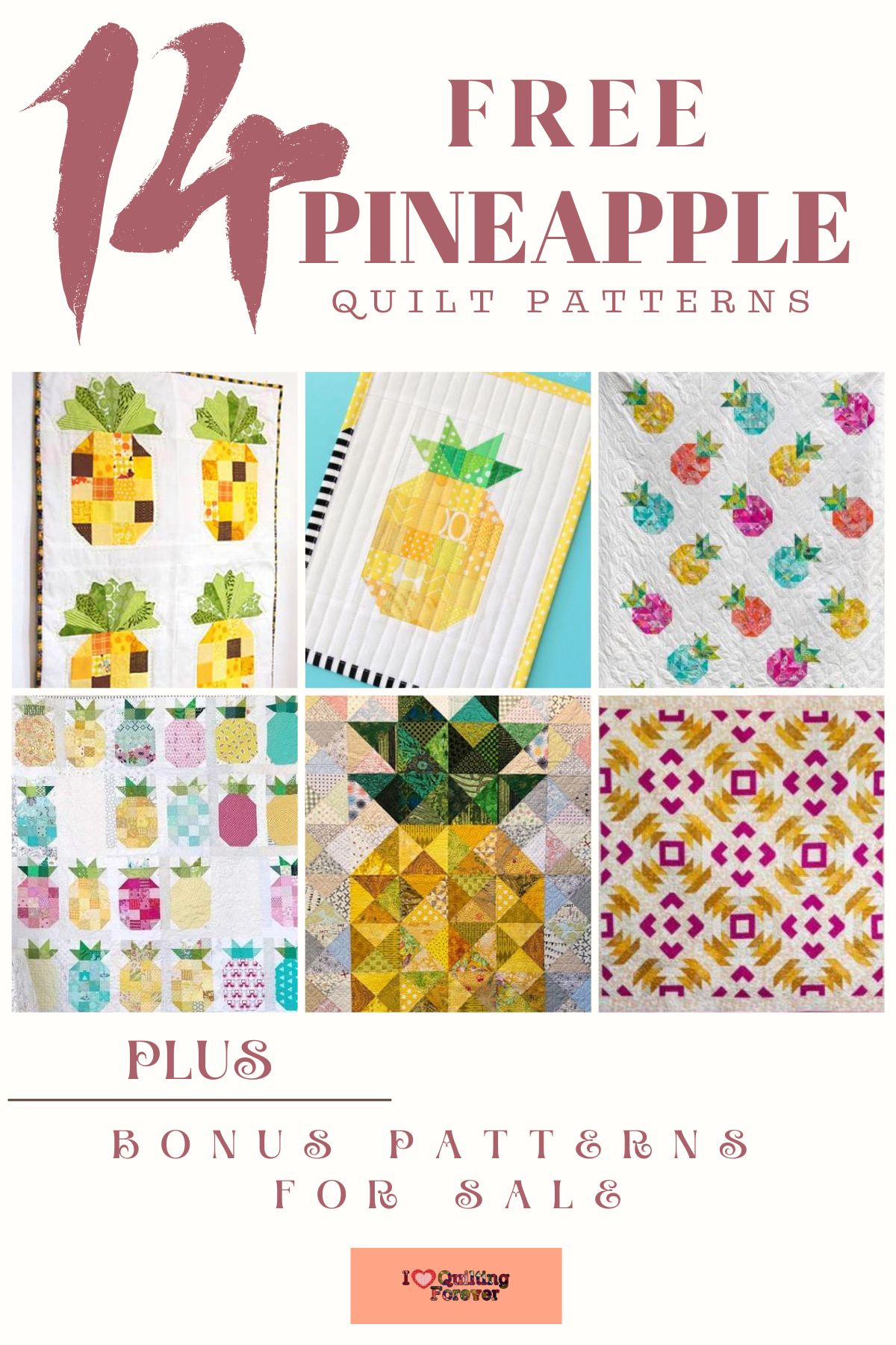 Top 14 Free Pineapple Quilt Patterns (+10 Bonus Patterns For Sale) - I ...