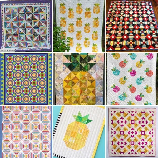Top 14 Free Pineapple Quilt Patterns (+10 Bonus Patterns For Sale) - I ...