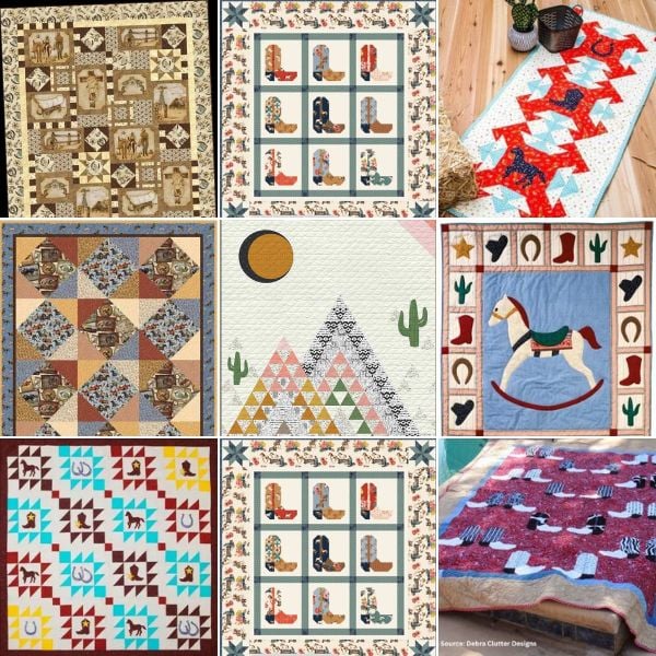 Top 9 Free Western Quilt Patterns (+7 Bonus Patterns For Sale) - I Love ...