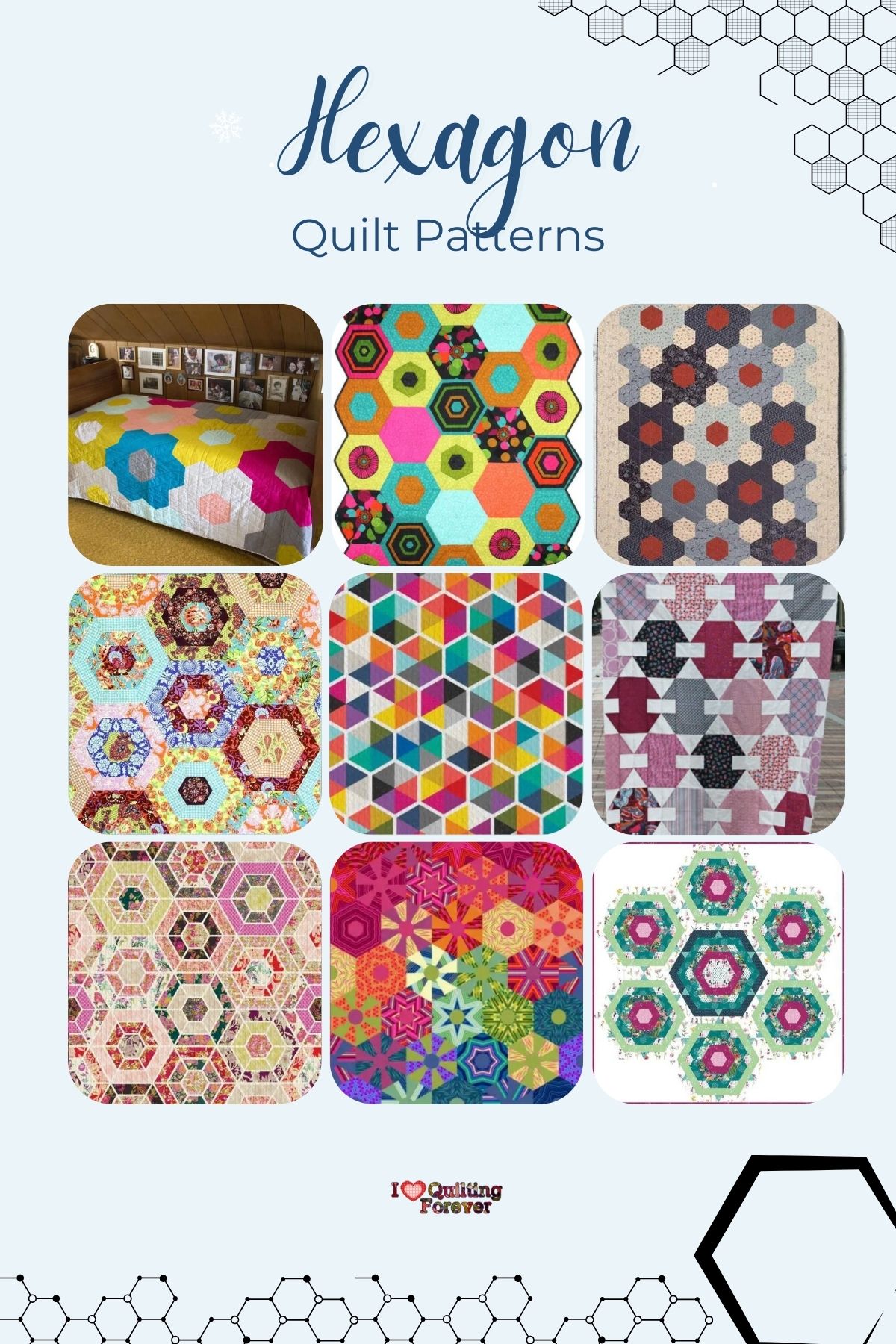 Top 15 Free Hexagon Quilt Patterns (+5 Bonus Patterns For Sale) - I ...