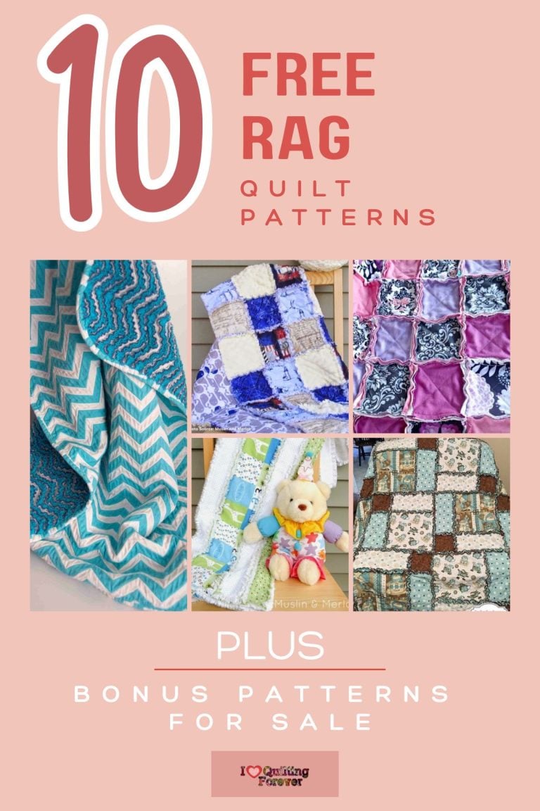 Top 10 Free Rag Quilt Patterns (+6 Bonus Patterns For Sale) - I Love ...