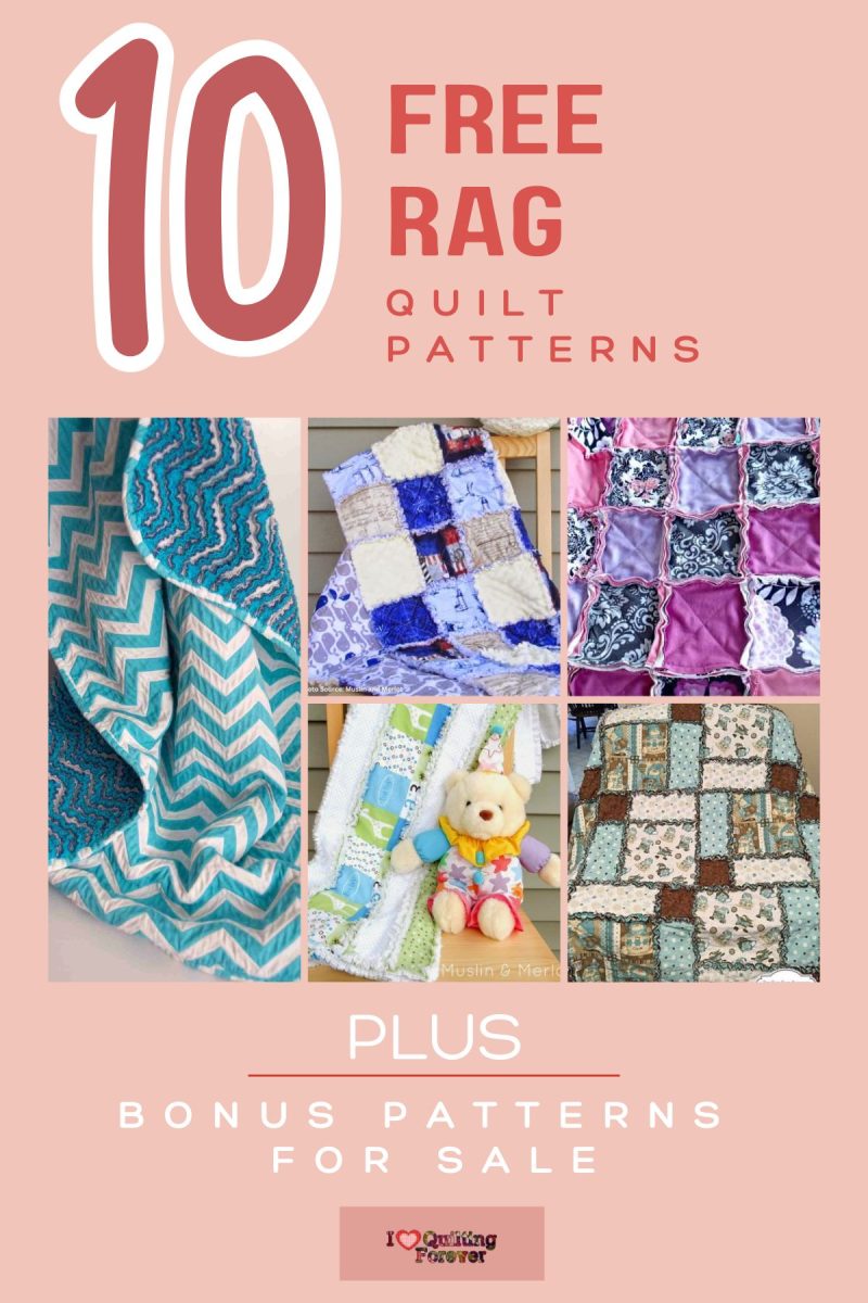 Top 10 Free Rag Quilt Patterns (+6 Bonus Patterns For Sale) - I Love ...